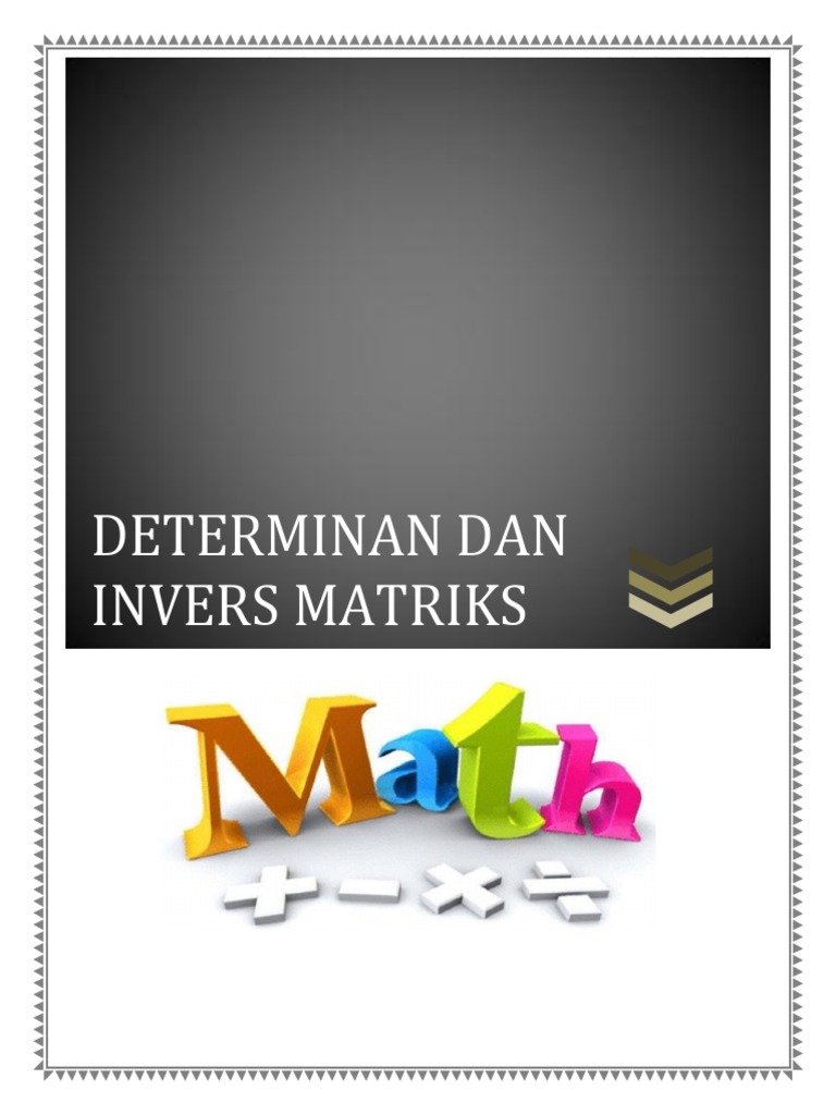 Determinan dan invers matriks | PDF