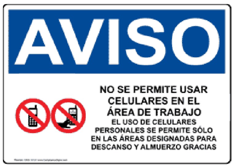 Señaletica de Prohibion de Uso de Celulares | PDF