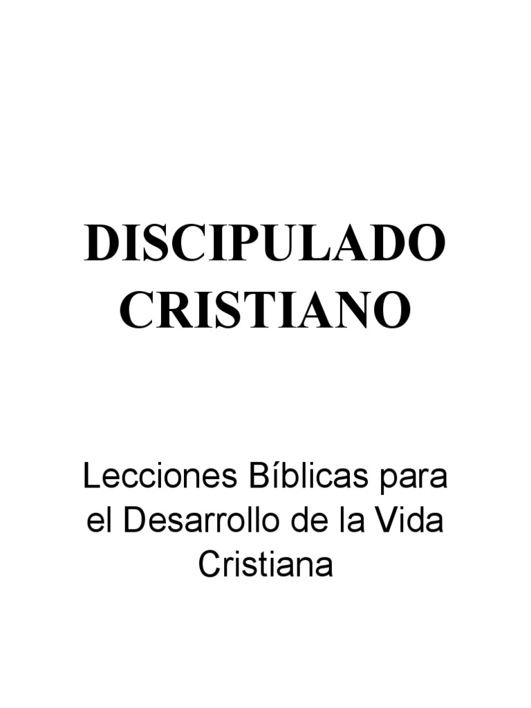 Discipulado Cristiano | PDF | Jesús | eucaristía