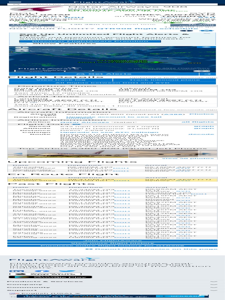 QR908 (QTR908) Qatar Airways Flight Tracking and History - FlightAware ...