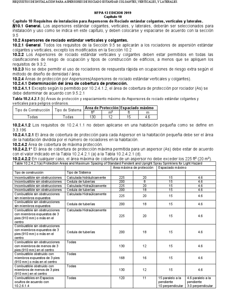 Cap 10 NFPA13 2019 | PDF