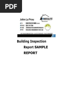 Building Inspection Report (Sample Report) | PDF | Architectural Design ...