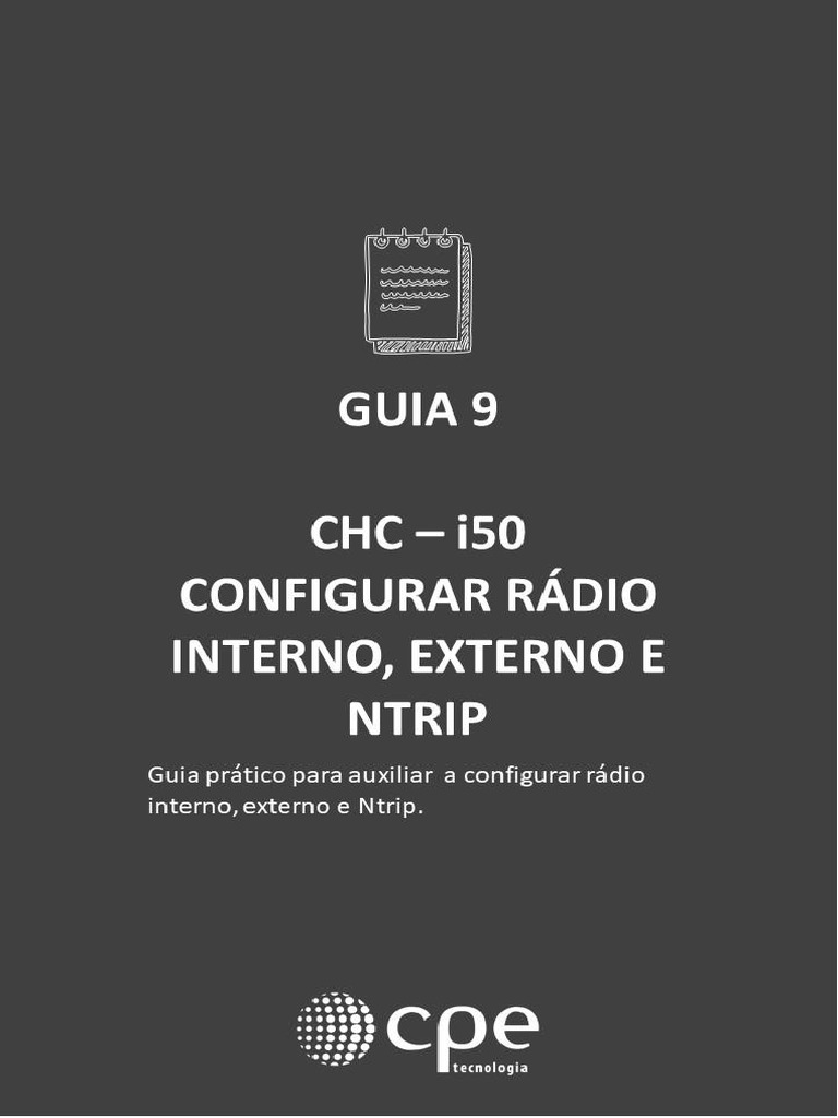 CHC I50 - Guia 9 - Configurar Radio Interno, Externo e Ntrip | PDF | Bluetooth | Informática