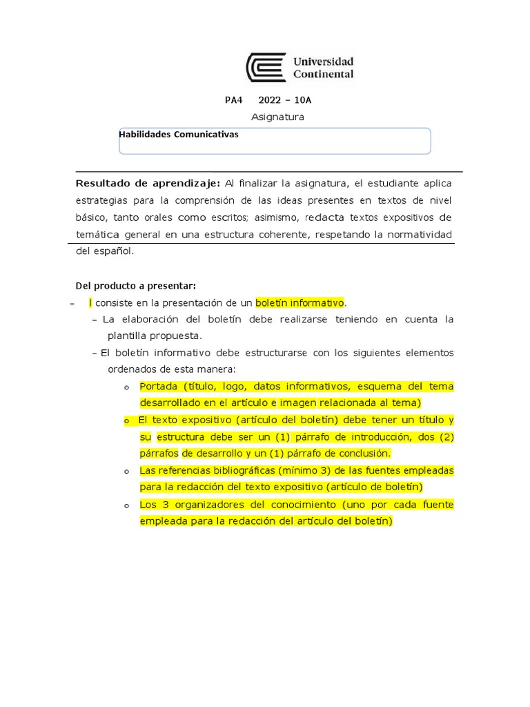 Consigna de PA 4 | PDF | Color | Aprendizaje