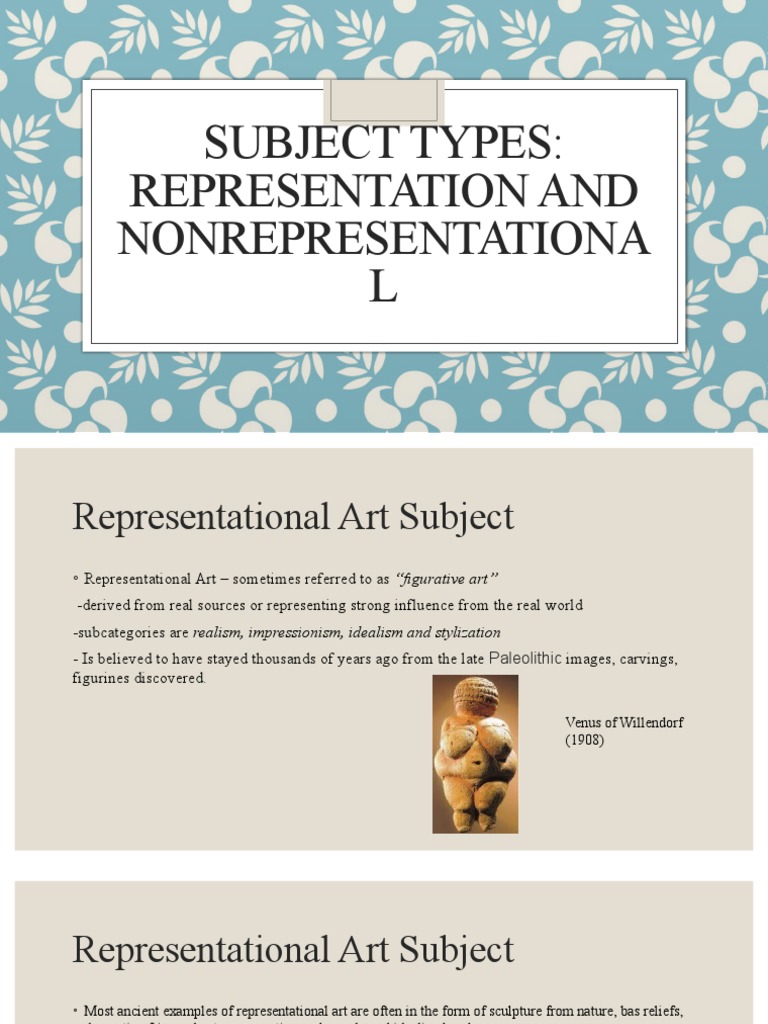 Art AppreciationRepresentational and Non Rep | PDF | Abstract Art ...