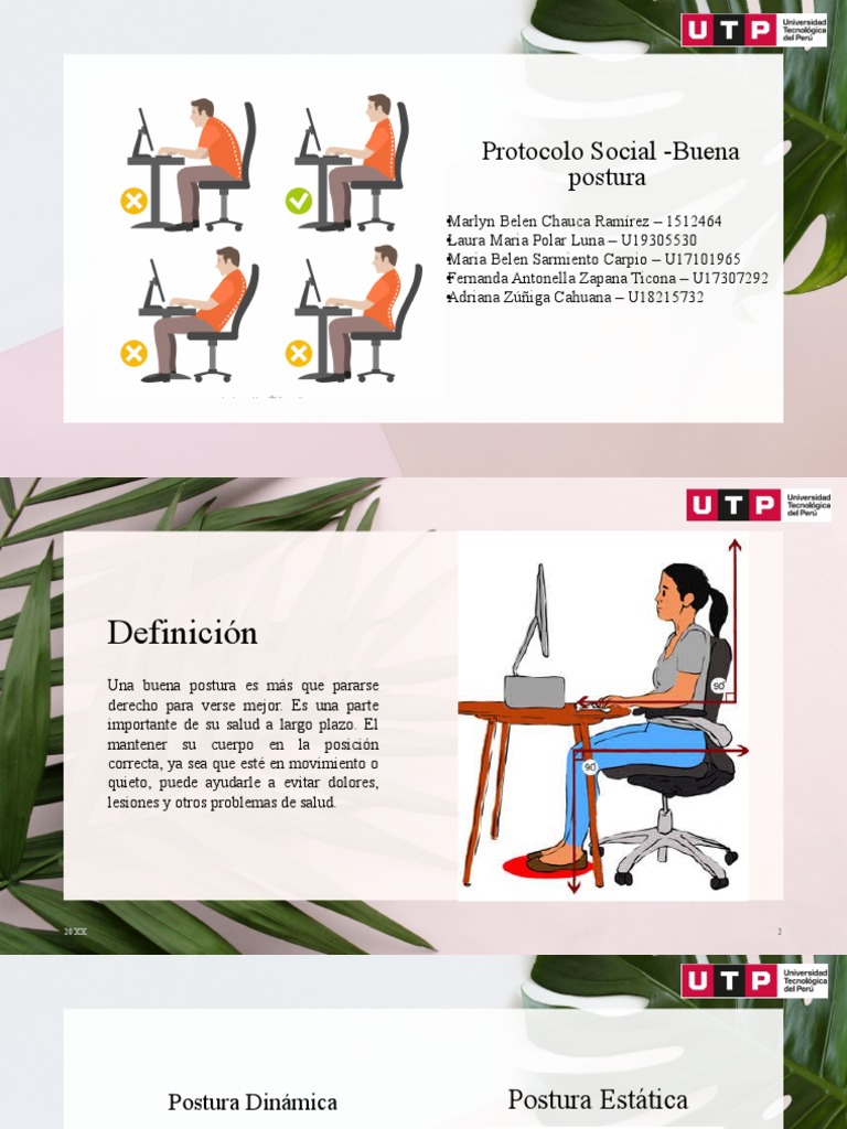 Protocolo de buena postura: recomendaciones para mejorar la postura y prevenir problemas de ...