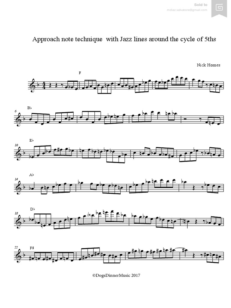 Approach Note Licks | PDF