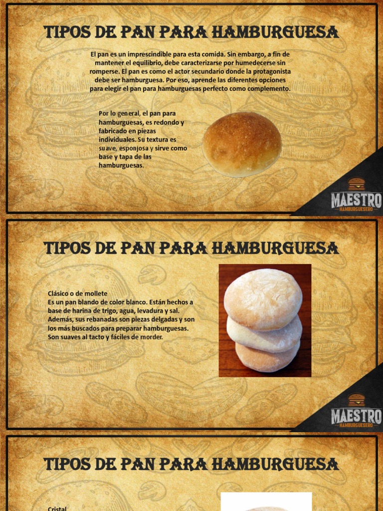 Módulo 5 El Pan Tipos de Pan | PDF | Panes | Hamburguesas