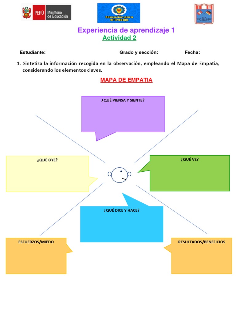 Ficha De Actividad 2 Exp 1 Ept 1 Y 2 De Secundaria Pdf