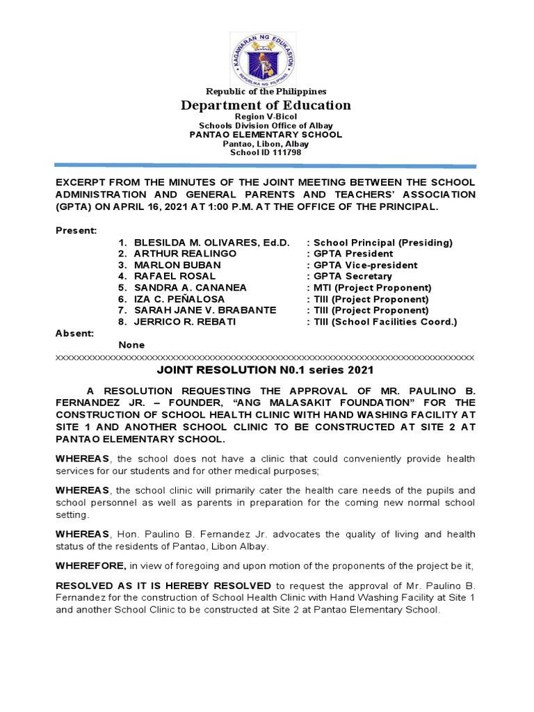 Resolution School Clinic | PDF | Public Services | Health Care