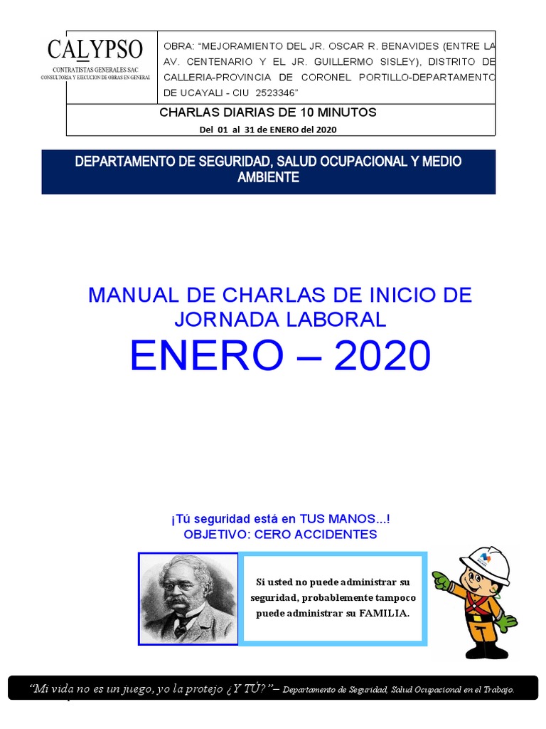 Manual de Temas de Charla de 10 Minutos Enero - 2020 | PDF | Hidrocarburo Aromático Policíclico ...
