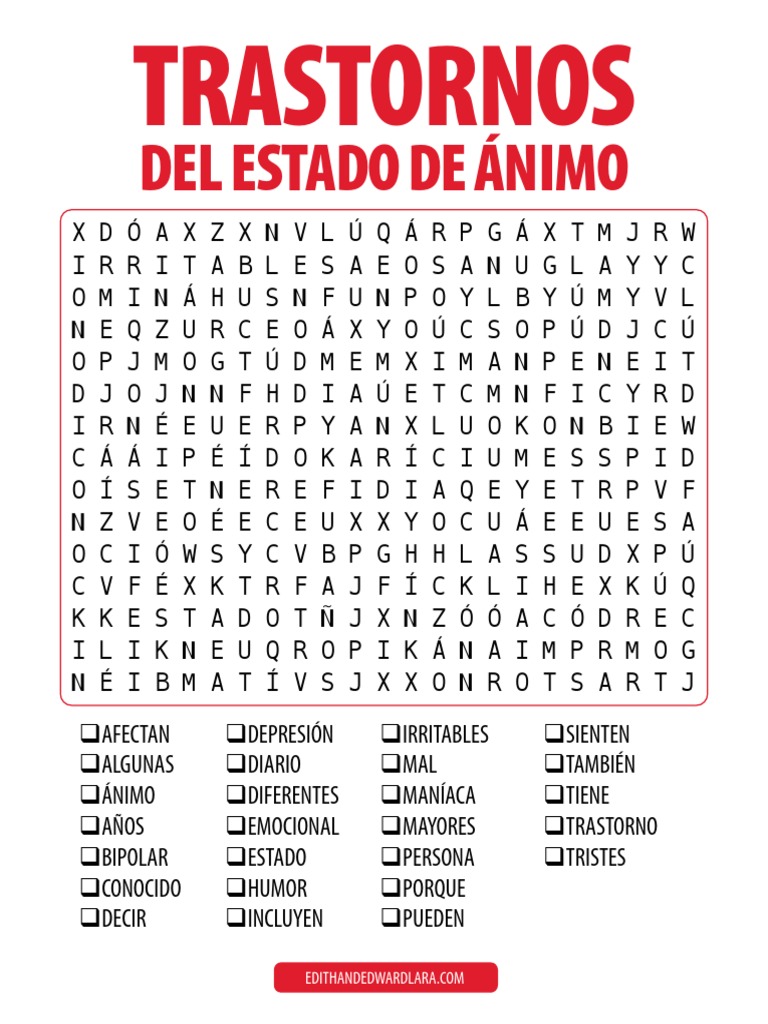 trastornos-del-estado-de-animo-sopa-de-letras | PDF