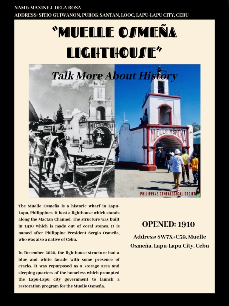 Dela Rosa - Muelle Osmeña Lighthouse - NSTP 2 | PDF