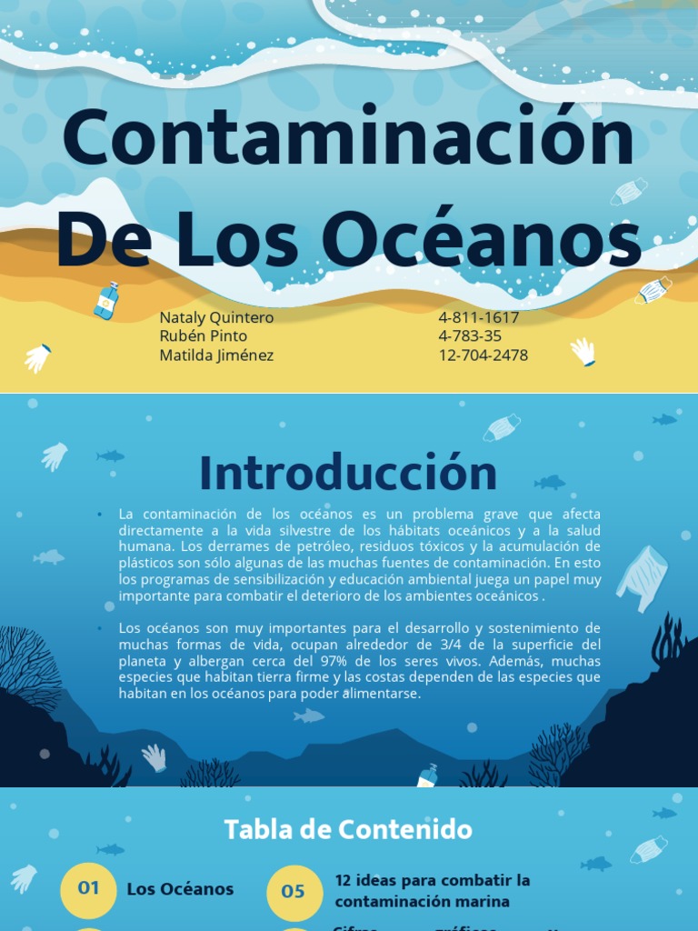 Contaminación de Los Oceanos | PDF | Contaminación | Mar