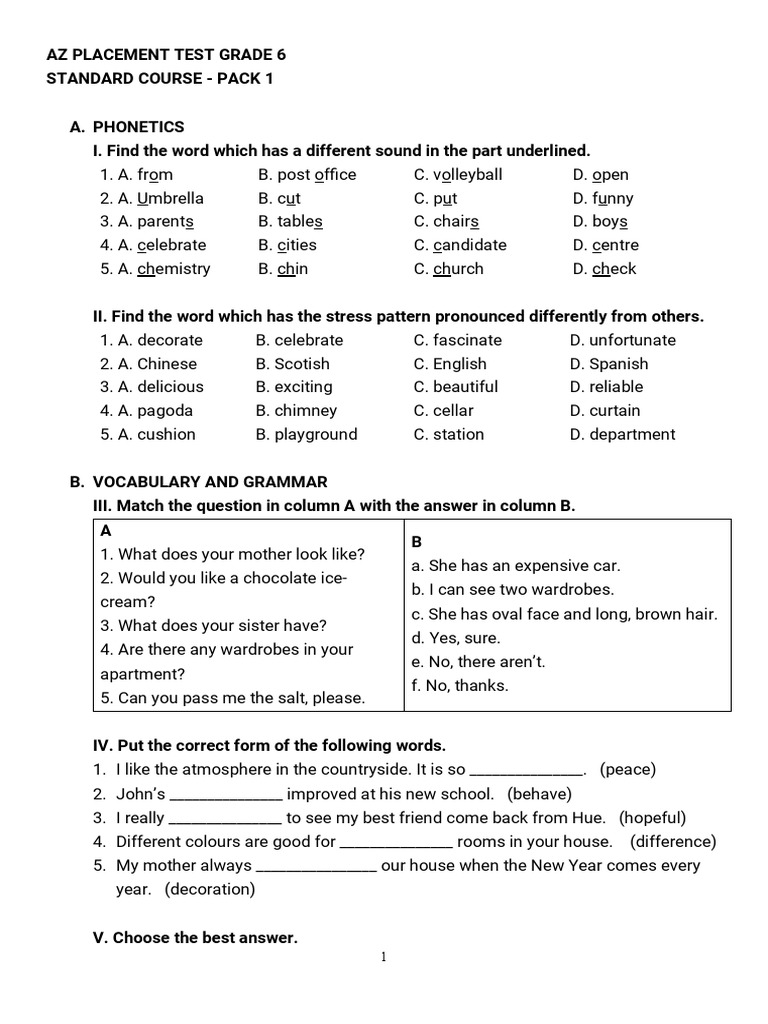 G6.p1.test Paper | PDF