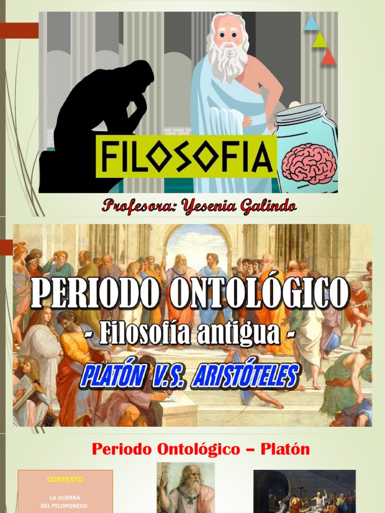 S7 Filosofia Antigua III Periodo Ontologico | PDF | Platón | Alma