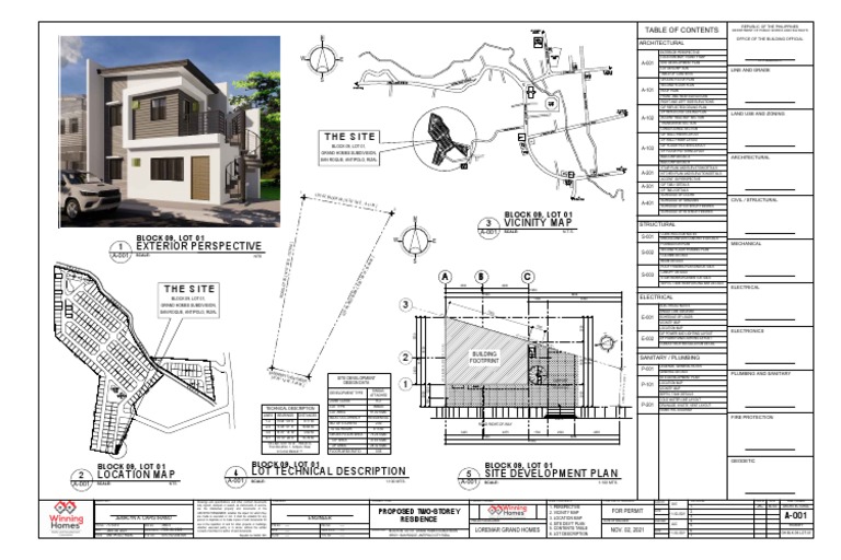 Site Development Plan and Architectural Drawings for a Proposed ...