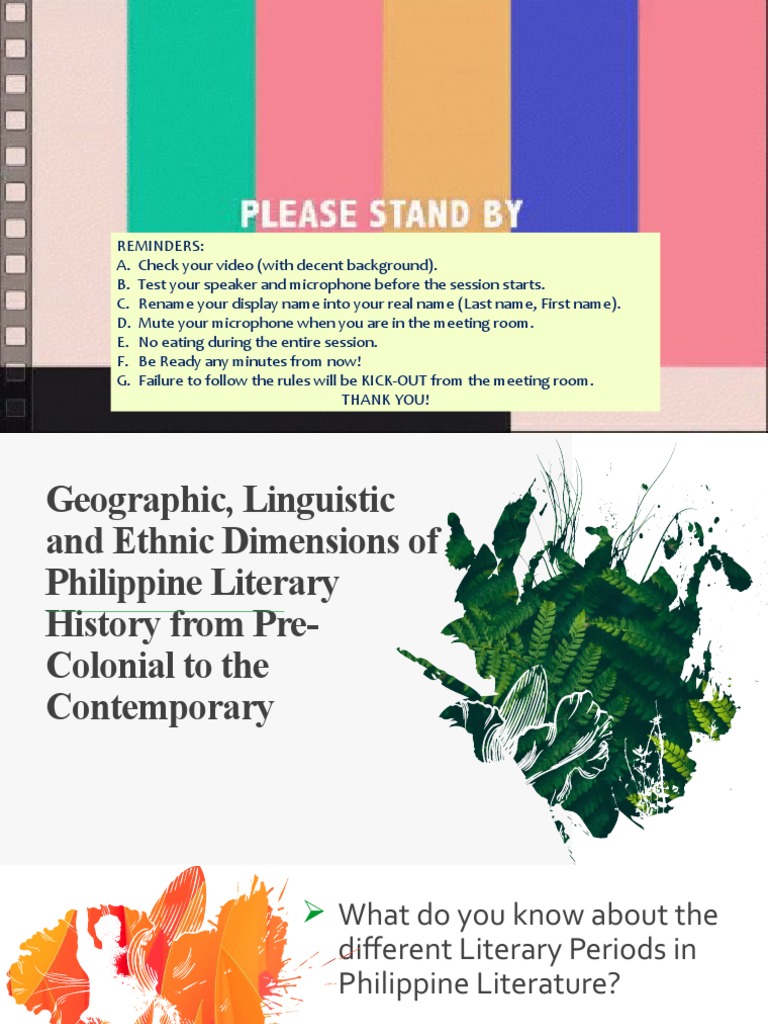 Pre-Colonial To 21st Century Literature From The Philippines | PDF ...