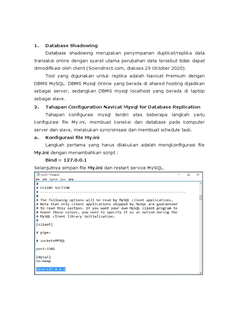 1. Database Shadowing: Replikasi Data Transaksi Online Menggunakan Navicat Premium 2. Langkah ...