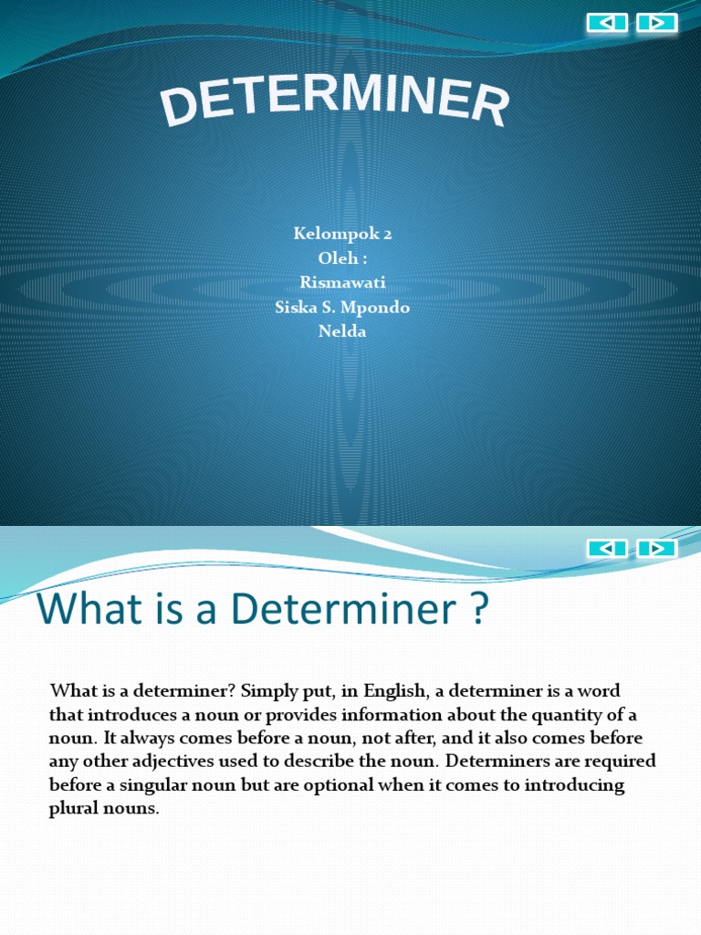 Kel. 2 Determiner | PDF
