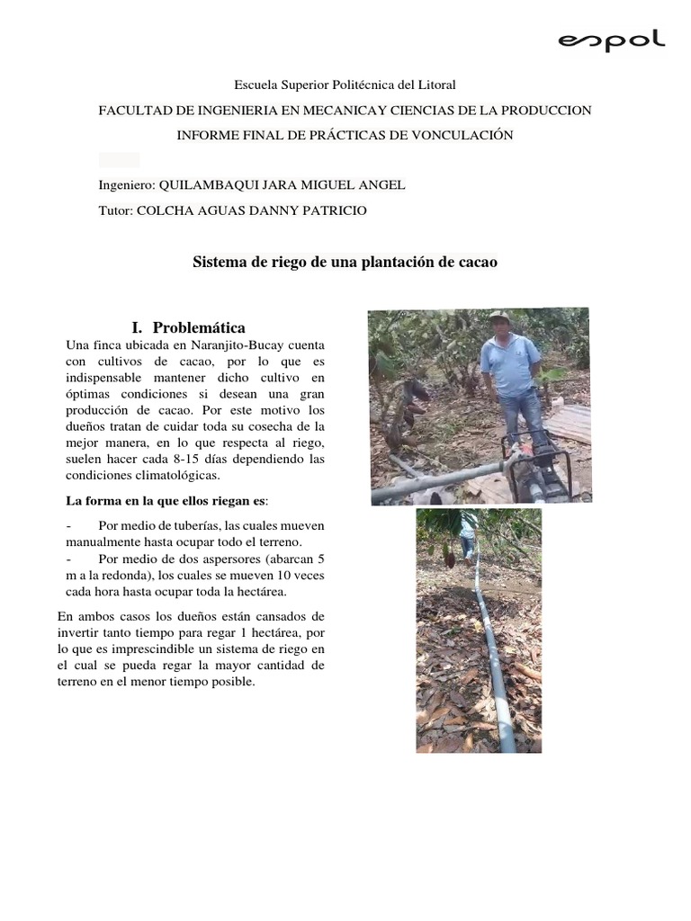 Anthony Ronquillo - Final | PDF | Riego | Agua