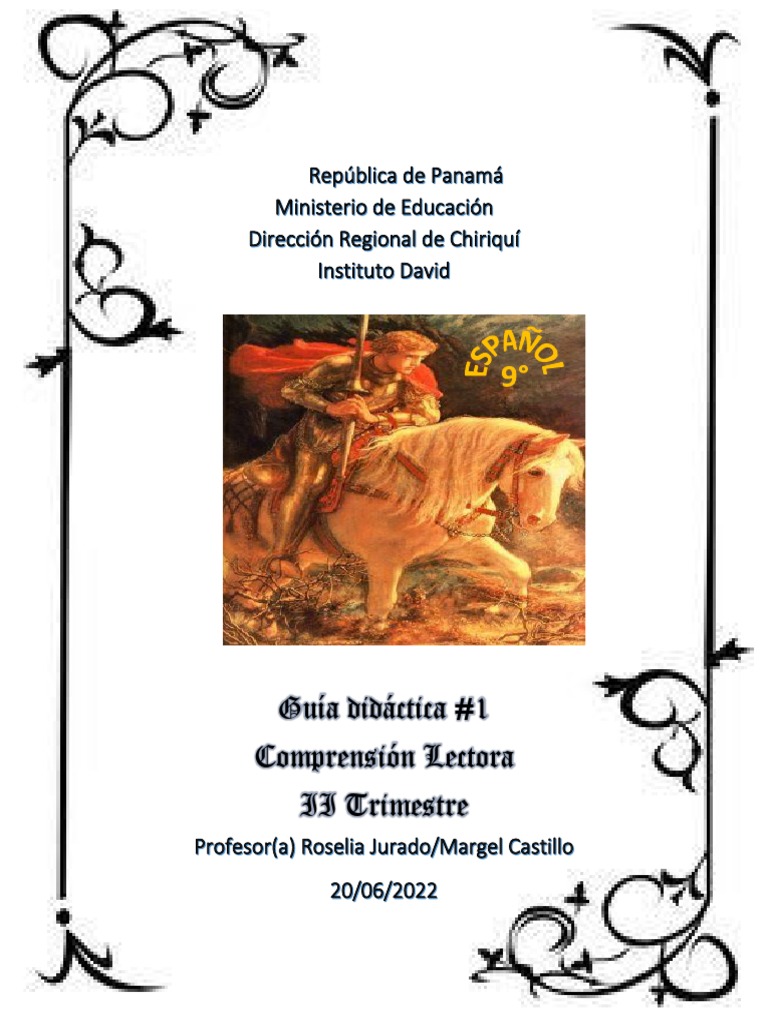 Guía #1 Comprensión Lectora Ii Trimestre 2021 | PDF | Cómics