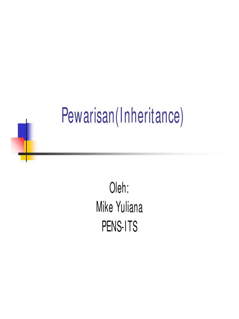 Panduan Lengkap Pewarisan OOP | PDF