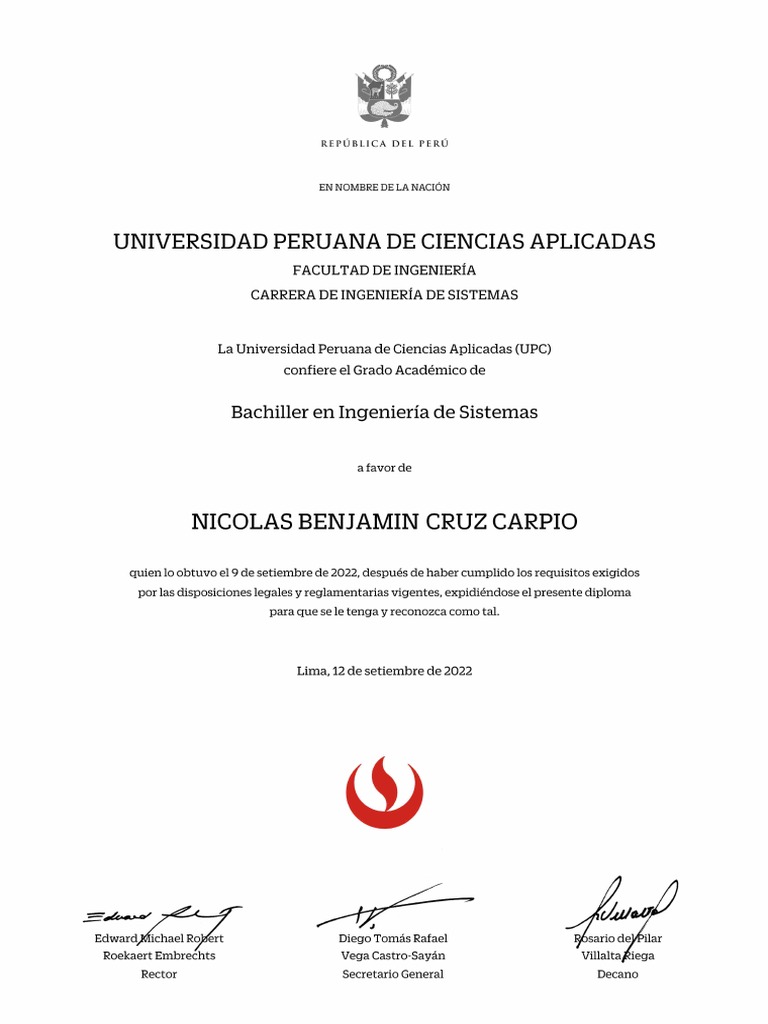 Universidad Peruana de Ciencias Aplicadas - Ingeniería de Sistemas | PDF