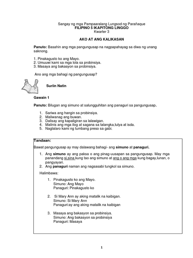 Fil 5 - Q3 - Module5 - Week7 | PDF