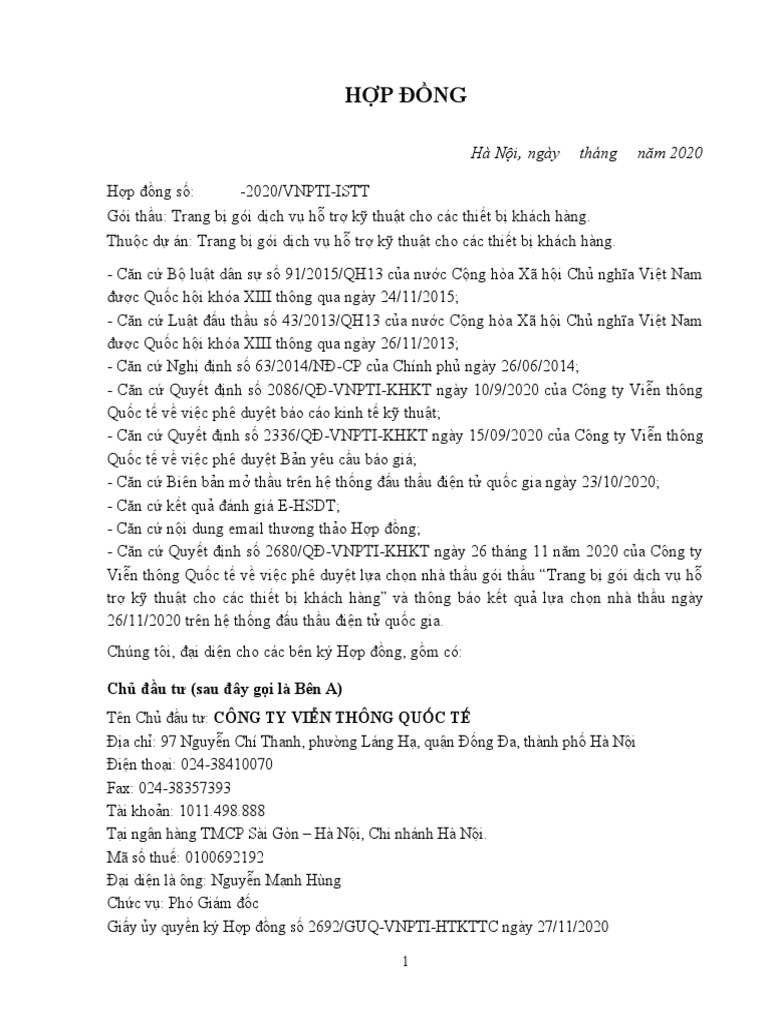 Hop Dong HTKT | PDF