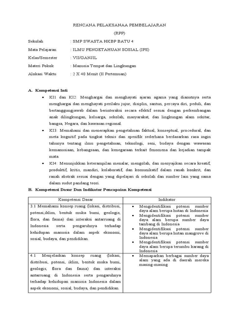 RPP (02) Potensi Sumber Daya Alam Dan Kemaritiman Indonesia | PDF