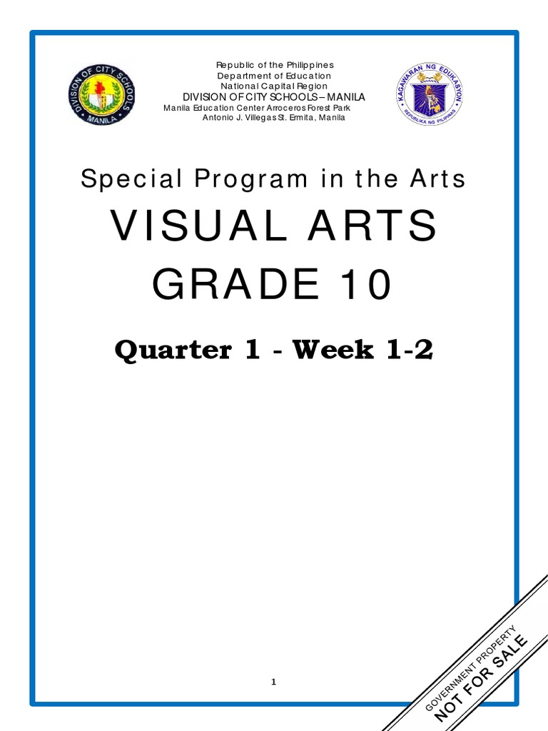 SPA-VISUAL ARTS 10 - Q1 - W1 - Mod1 | PDF | Paintings | Aesthetics