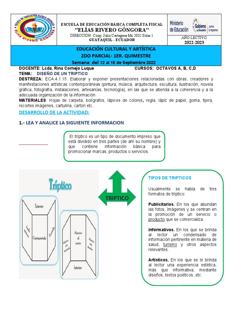ECA - 8VO Tripticos | PDF