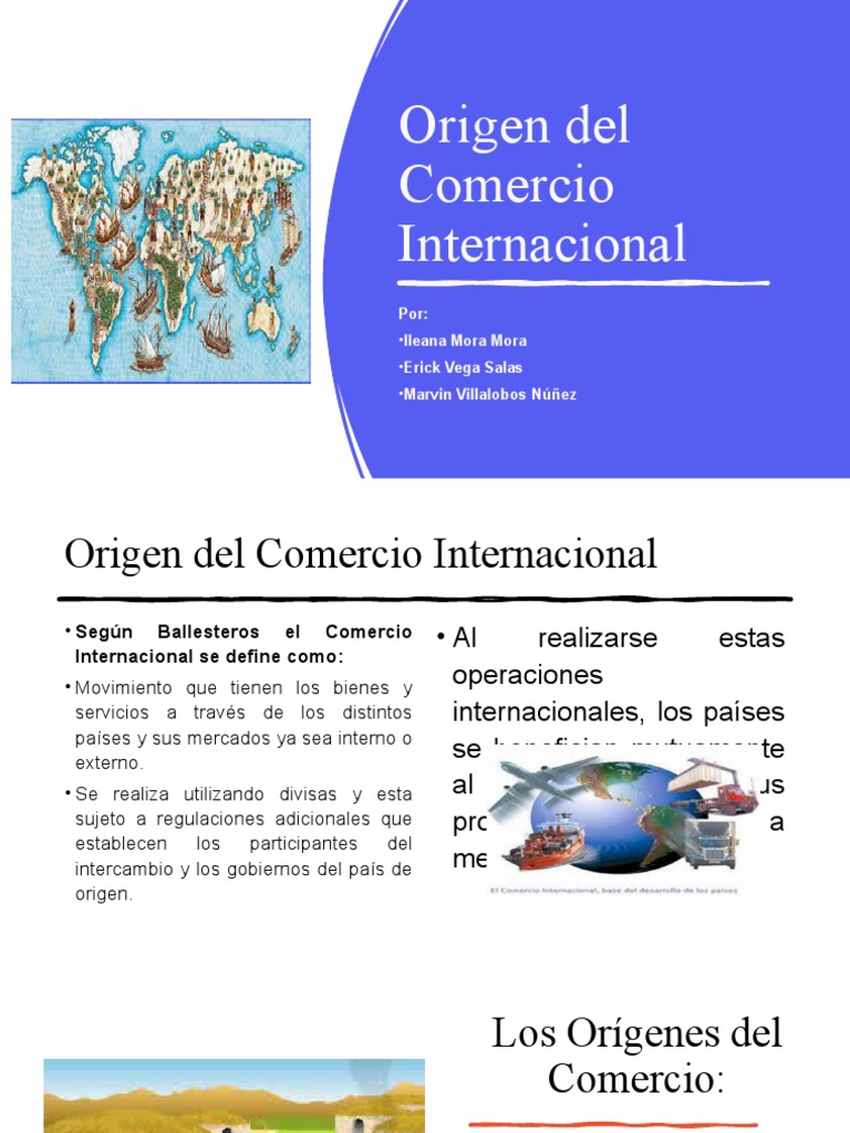 Origen Del Comercio Internacional. | PDF | Comercio | El comercio ...