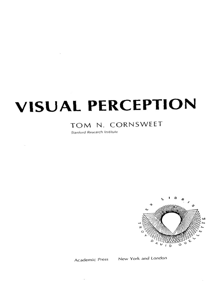 Visual Perception Intro Tom Cornsweet | PDF | Color | Perception
