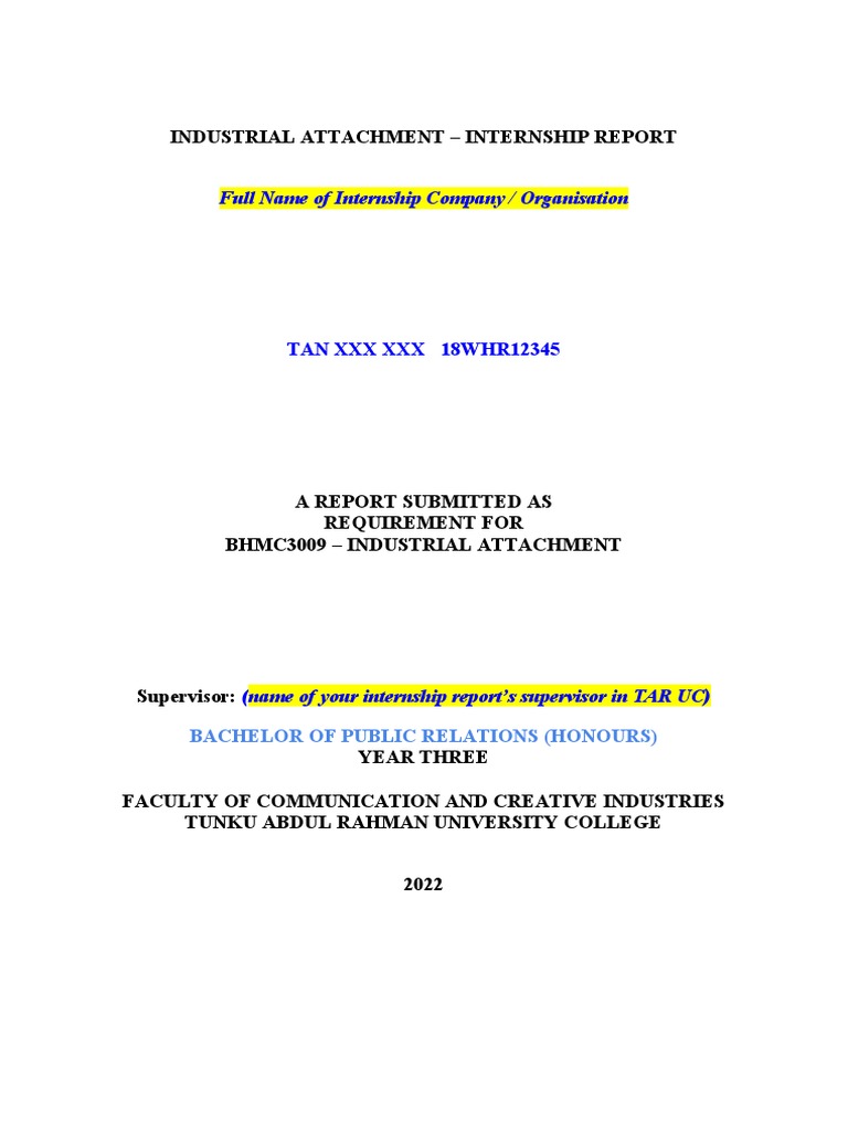 Industrial Attachment Report 2022 | PDF | Theory | Internship
