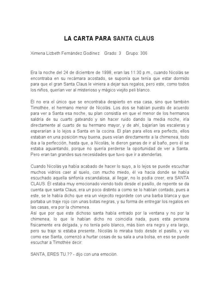 La Carta para Santa Claus | PDF
