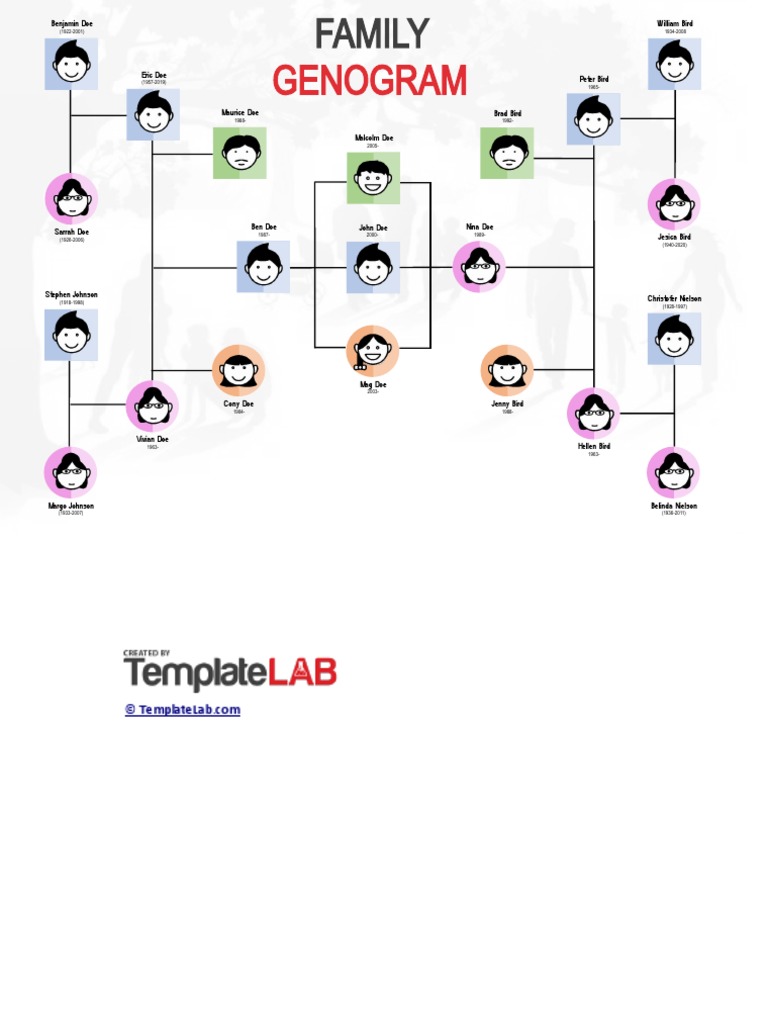 Family Genogram Template V2 | PDF