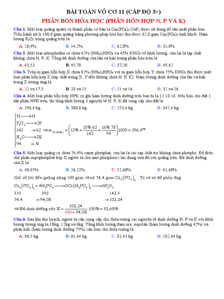 Phân Bón Không Làm Hối Hận Nhé | PDF