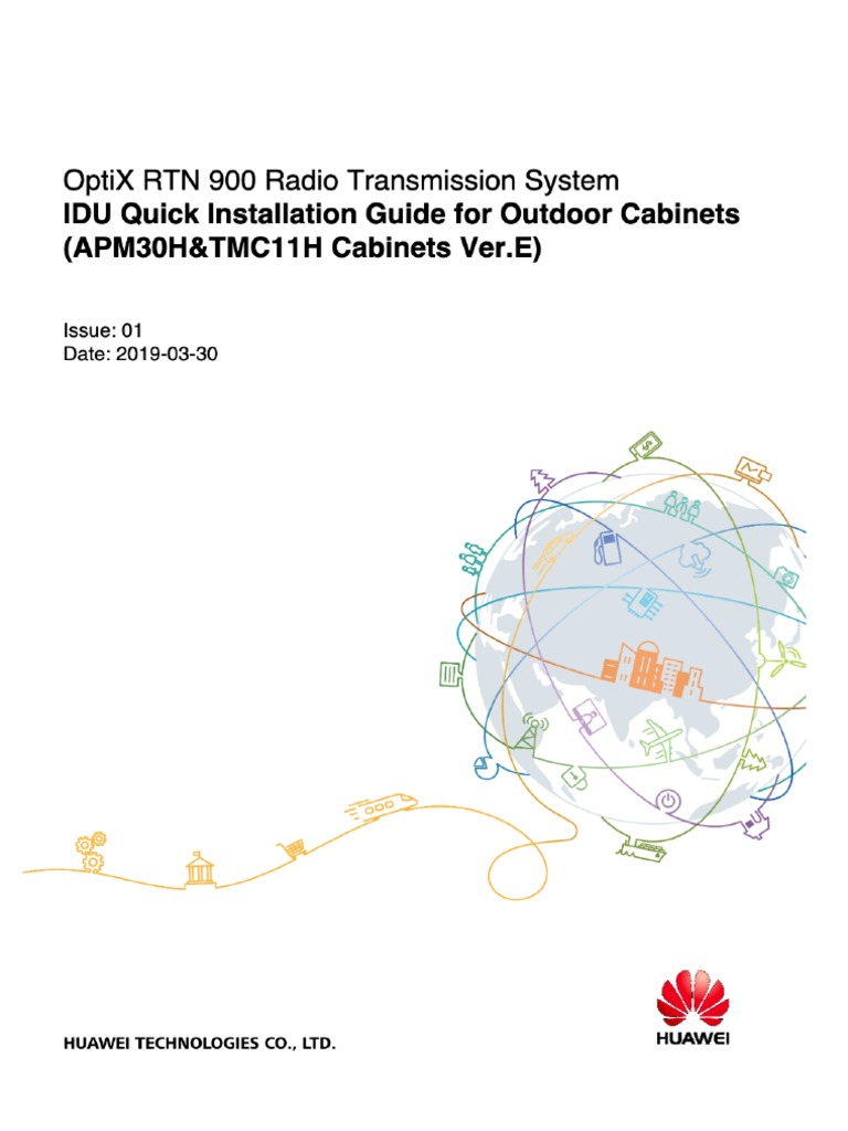 RTN 900 IDU Quick Installation Guide For Outdoor Cabinets (APM30H and ...