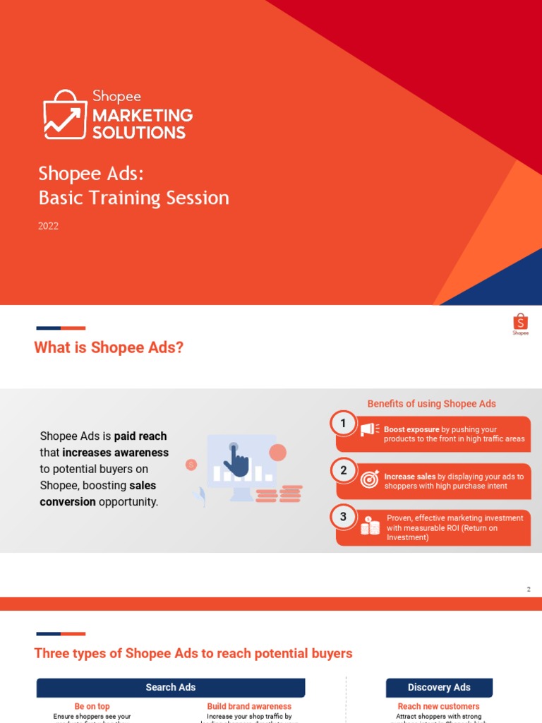 (EXTERNAL) Shopee Ads Seller Training | PDF | Marketing