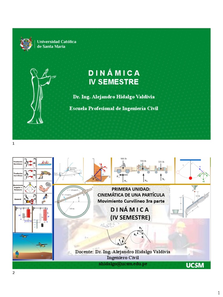1ra Und Cinem Part Mov Curvilineo Parte 3 2022 | Descargar gratis PDF | Dinámica (Mecánica ...
