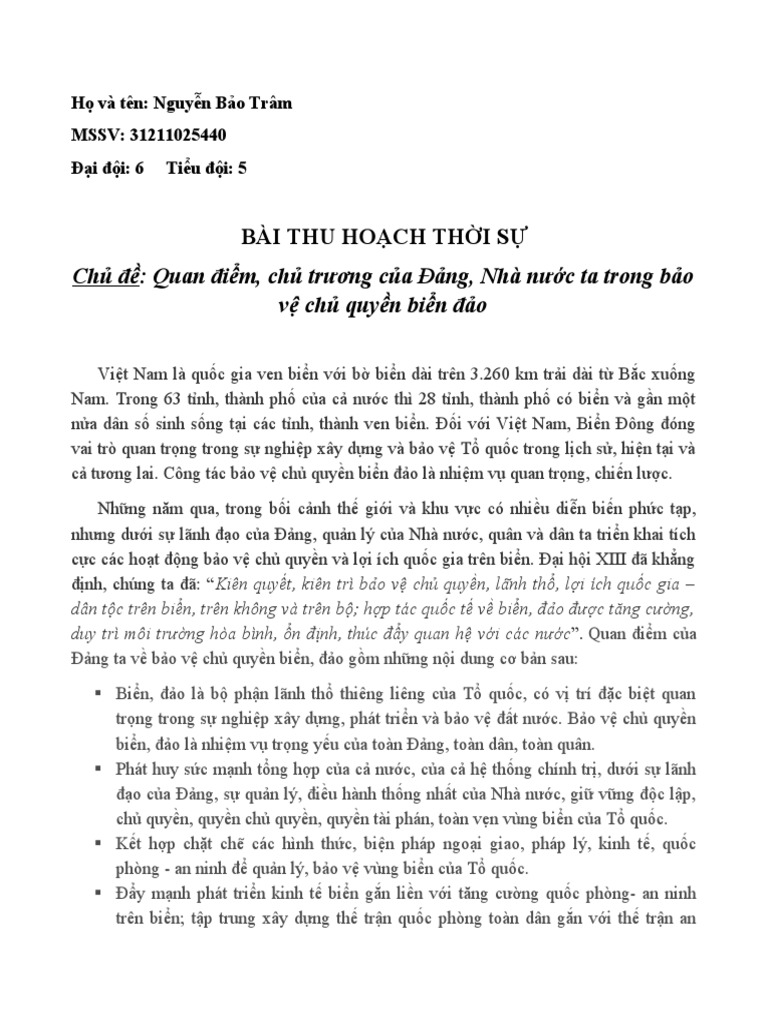 Bài Thu Ho CH TH I S | PDF