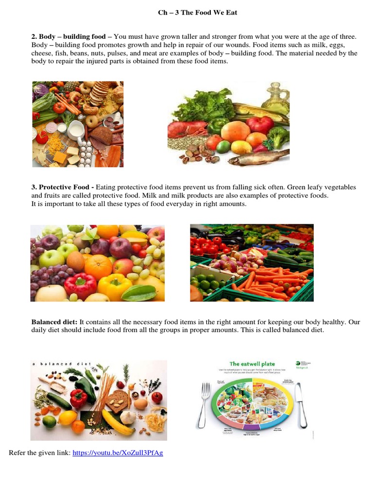 The Food We Eat | PDF | Foods | Healthy Diet