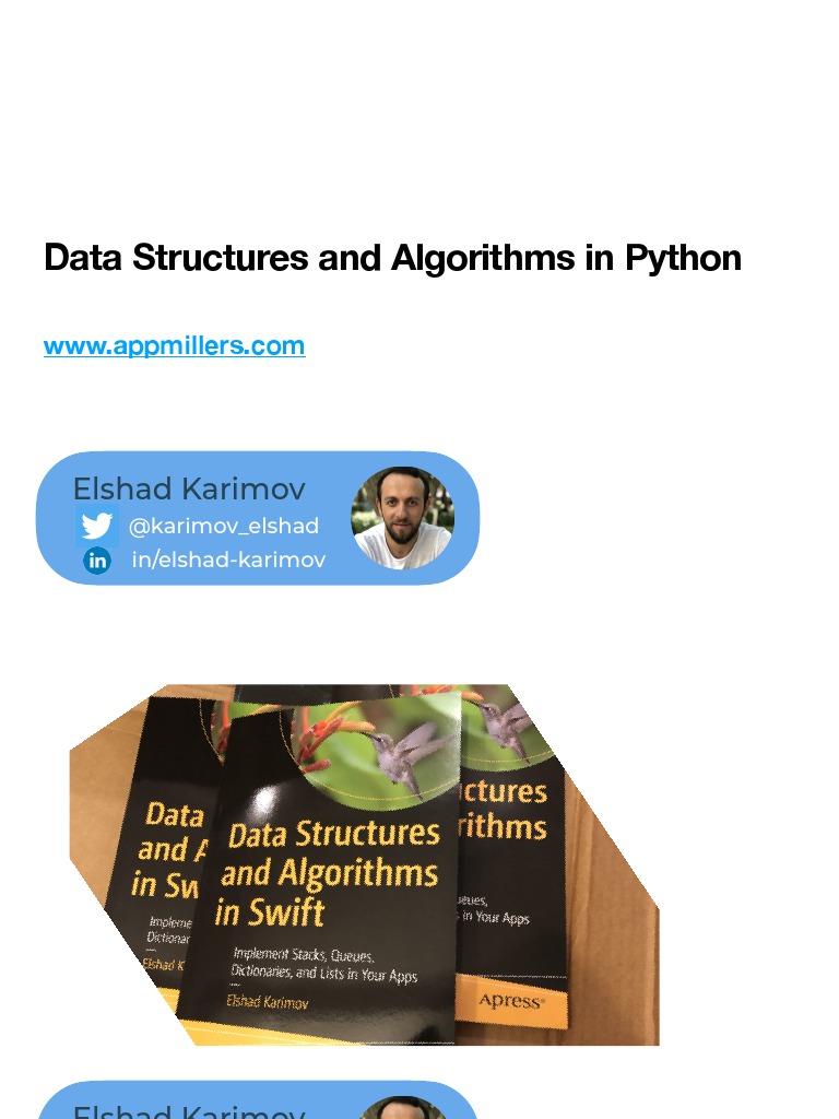 Data Structures and Algorithms in Python Slides | PDF | Time Complexity ... Data Structures and Algorithms in Python Slides | PDF | Time Complexity ...