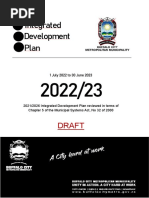 Summary of The Proposed Draft Integrated Development Plan 2025-26 | PDF ...