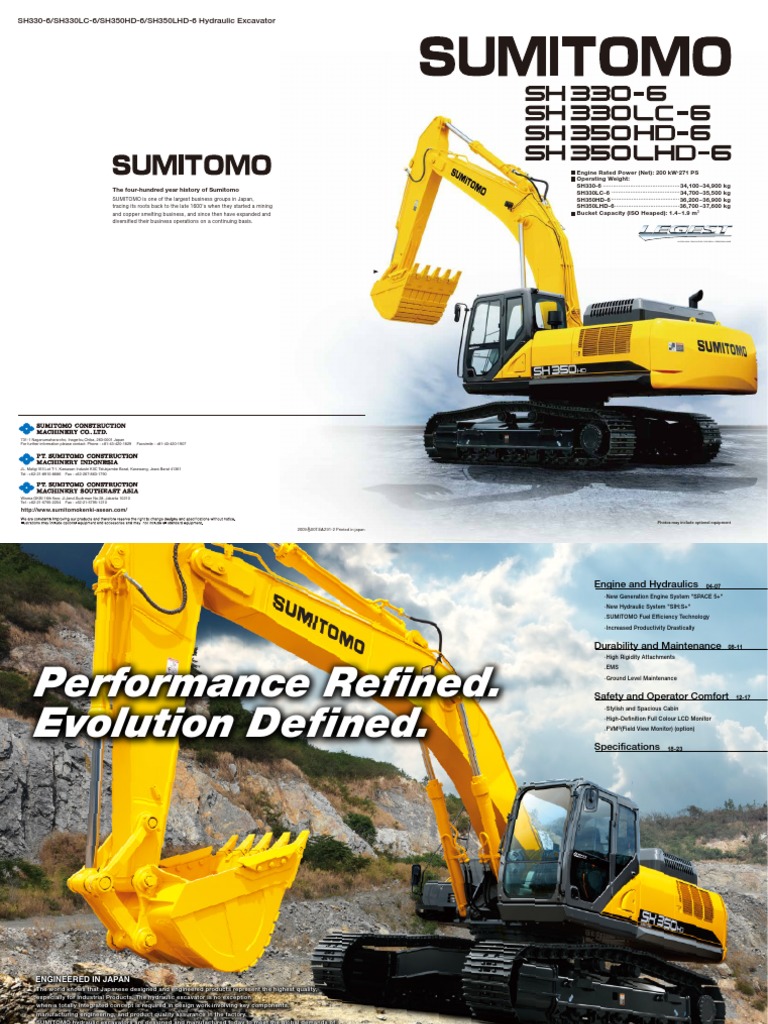 sh330 6 sh330lc 6 sh350hd 6 sh350lhd 6 | PDF | Manufactured Goods ...