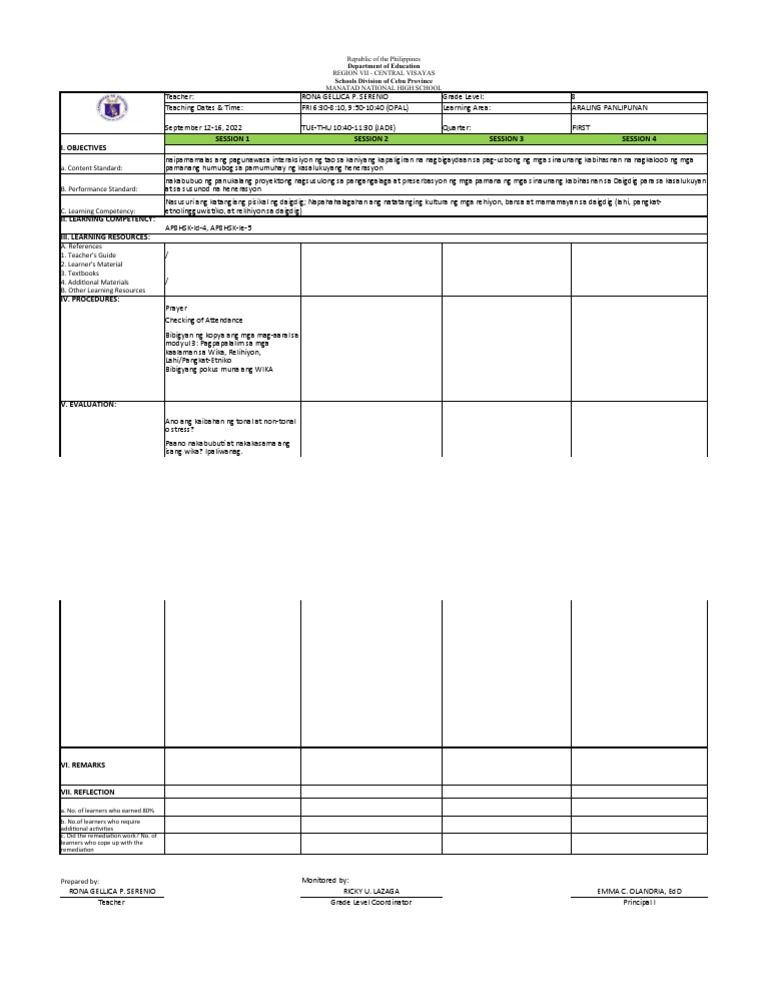 W4 AP8 lesson-plan-template-SY2022-2023 | PDF