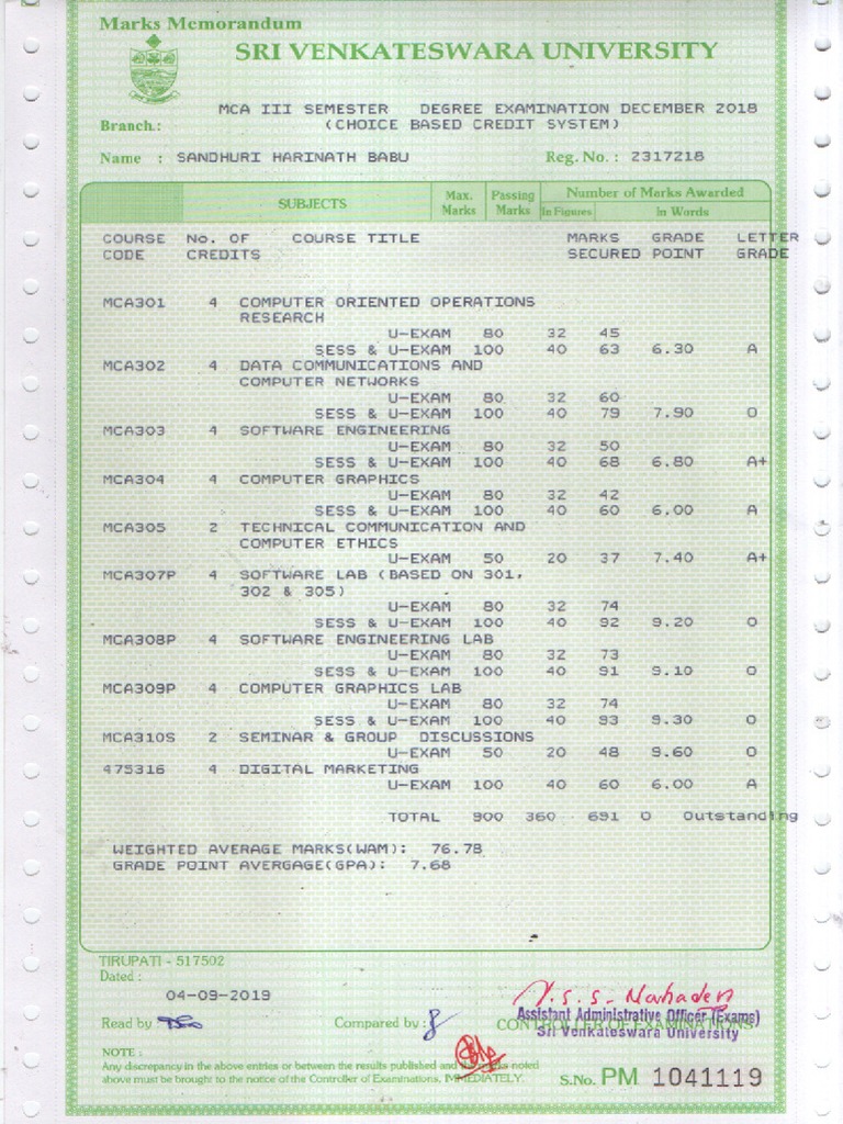 MCA 3rd Sem | PDF MCA 3rd Sem | PDF