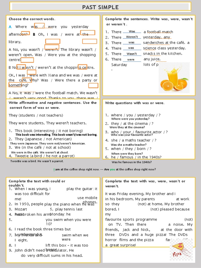 Past Simple Worksheet 3p | PDF
